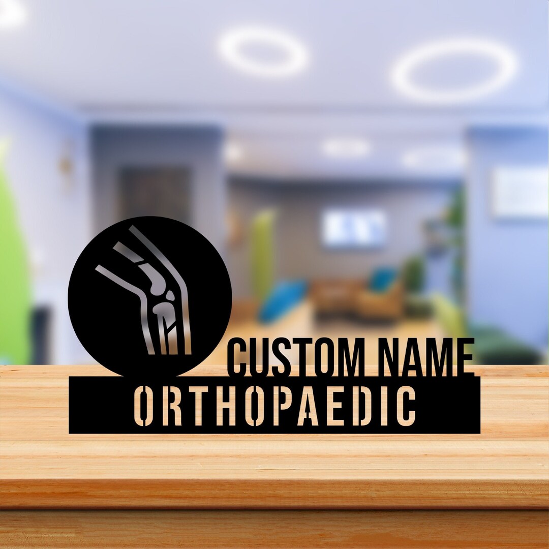 Custom Orthopaedic Desk Name Plate, Orthopaedic Metal Nameplate for ...