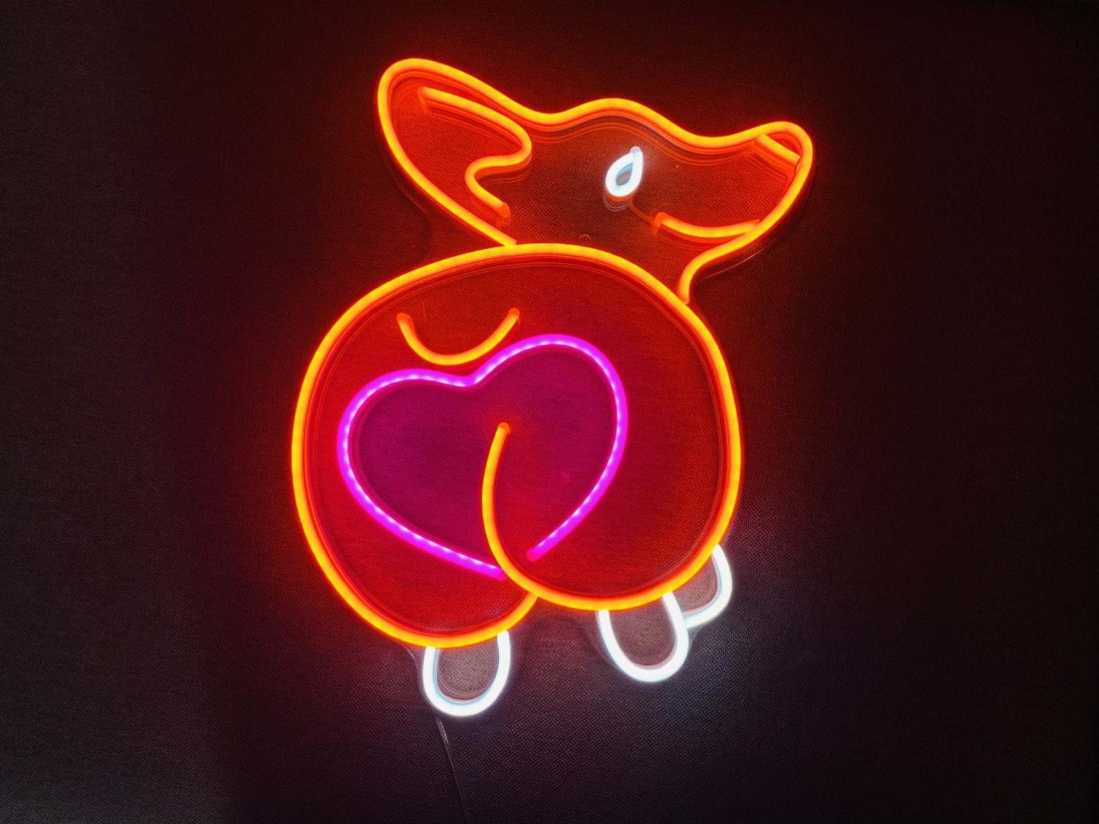Corgi Neon Sign Corgi Dog Led Sign Corgi Led Sign Custom - Etsy