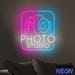 Photo Studio Neon Sign, Camera Led Sign, Studio Open Neon Light, Photo ...
