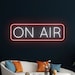 On Air Neon Sign, Record Studio Led Sign, Radio LED Light, Podcast Neon ...