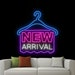 New Arrival Neon Wall Sign, Cloth Hanger Led Wall Light, Custom Text ...