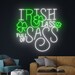 Irish Lass Full of Sass Neon Sign, Shamrock Neon Light, 3 Leaf Clover ...