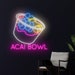 Acai Bowl Neon Sign, Acai Bowl LED Light, Acai Bowl Fruit Neon Light ...