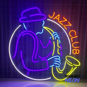 Jazz Club Led Sign, Jazz Club Led Lights, Jazz Neon Sign, Custom Neon ...