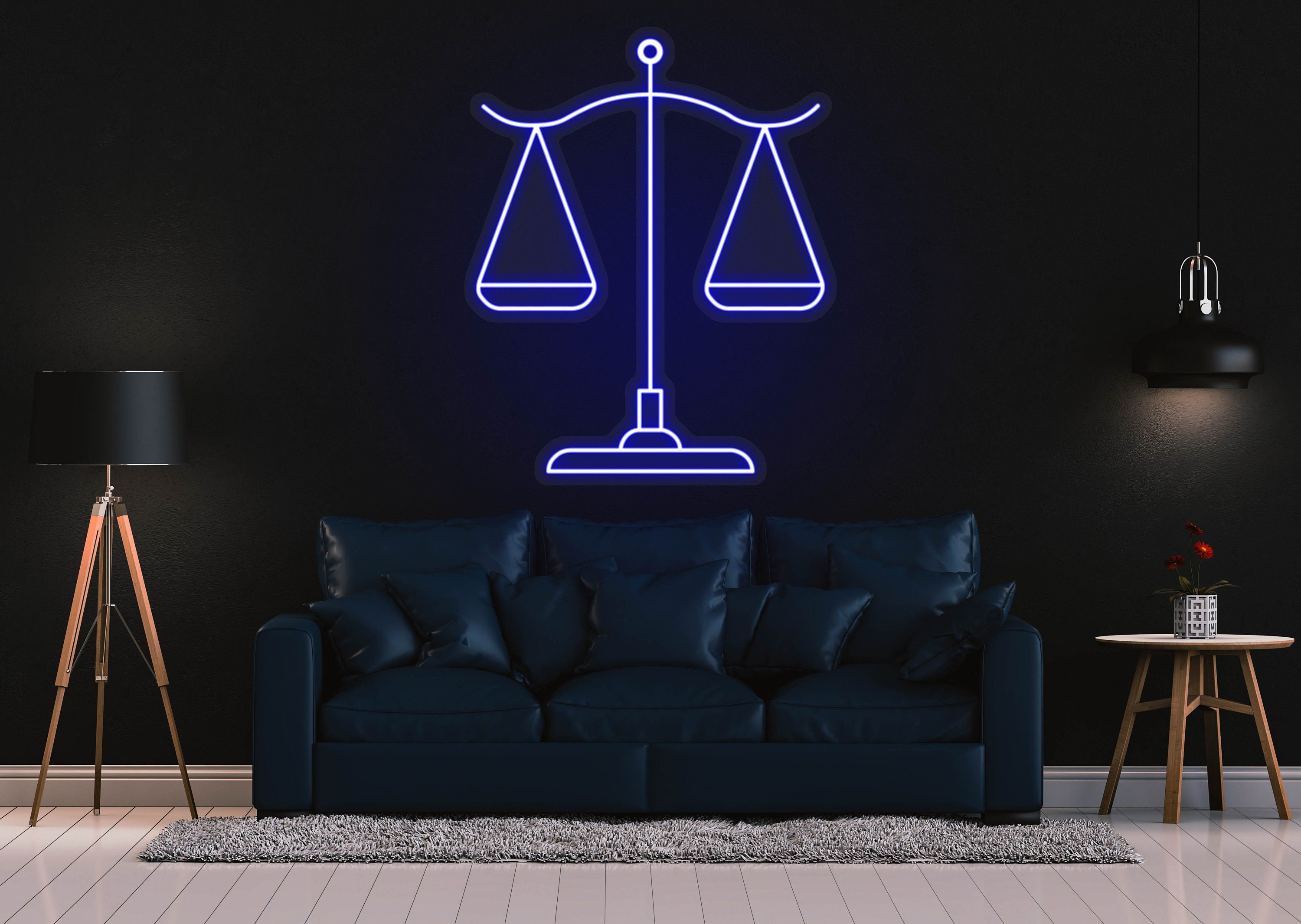 Personalized Lawyer Gift, Custom Scales of Justice Neon Lights, Scales ...