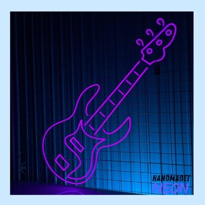 Electric Guitar Neon Sign, Guitar Led Sign, Guitar Neon Light, Music ...