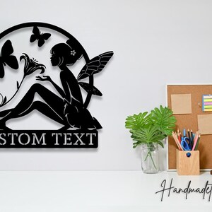 Custom Metal Tinkerbell Metal LED Sign, Fairy Metal Sign, Birthday Gift ...