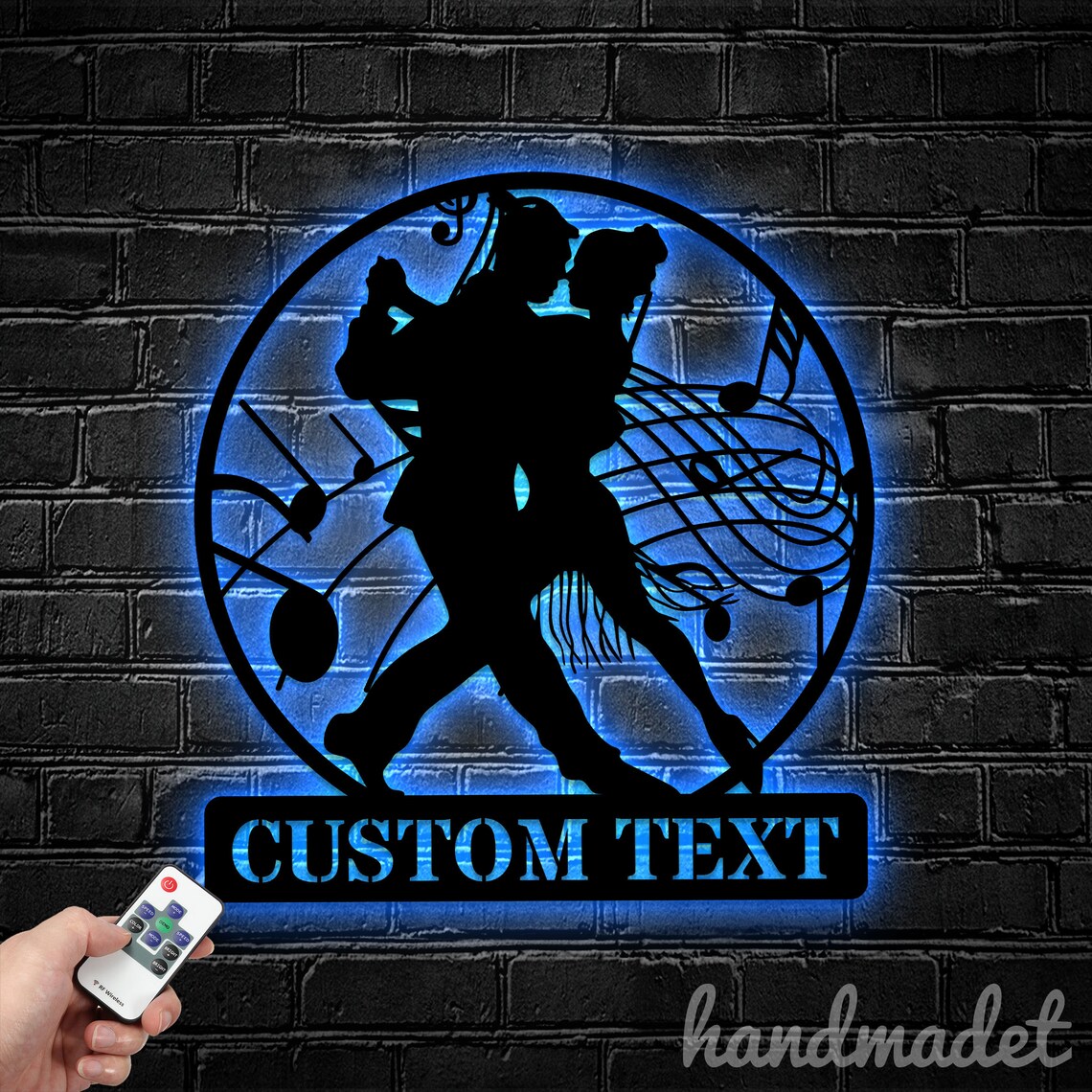 Personalized Ballroom Metal Sign, Couple Dancing Metal Light, Dancer ...