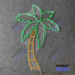 Palm Tree Neon Sign, Palm Tree Signs, Beach Neon Wall Light, Palm Tree ...