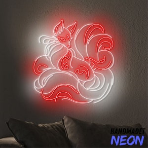 Fox Neon Sign, Fox Led Sign, Fox Animal Neon Light, Fox Led Light, Fox ...