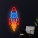 Rocket Neon Sign, Rocket Led Light, Spacecraft Led Sign, Spaceship Neon ...