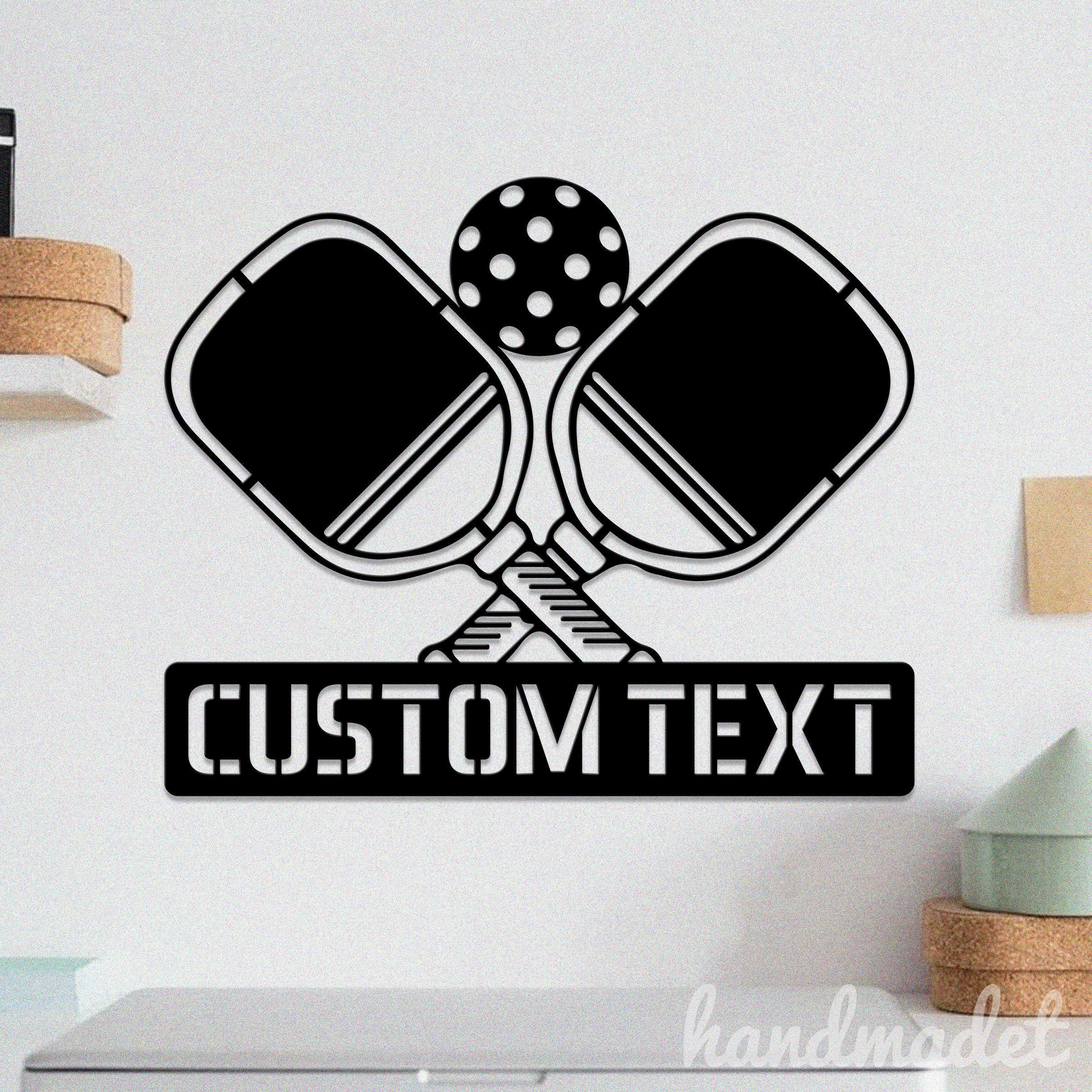 Custom Pickle Ball Metal Wall Art LED Light - Personalized Pickleball ...