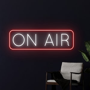 On Air Neon Sign, Record Studio Led Sign, Radio LED Light, Podcast Neon ...