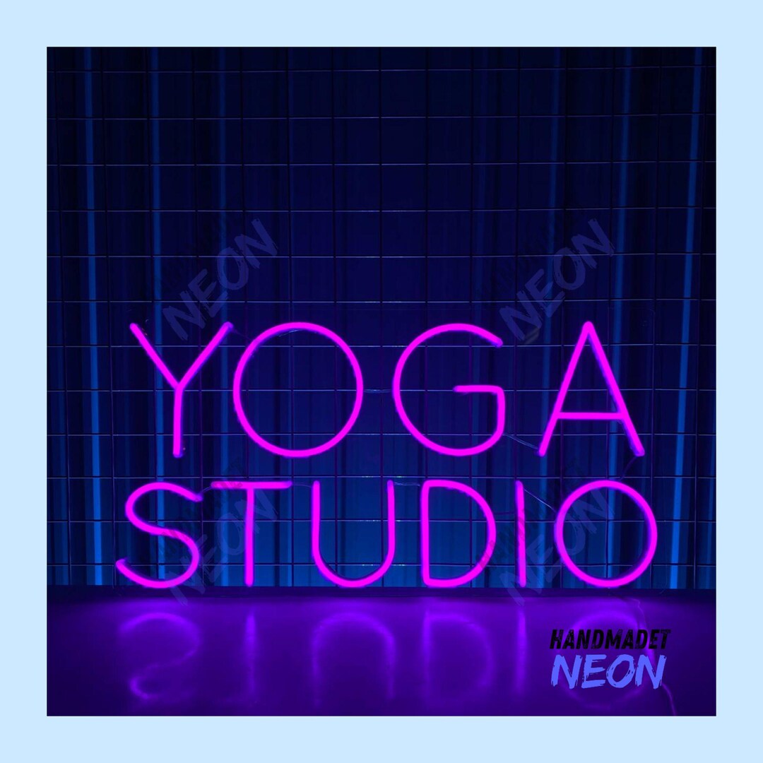 Yoga Studio Neon Sign, Yoga Led Sign, Yoga Led Light, Custom Yoga Name ...