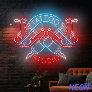 Tattoo Studio Neon Sign, Tattoo Open Led Sign, Tattoo Neon Light ...