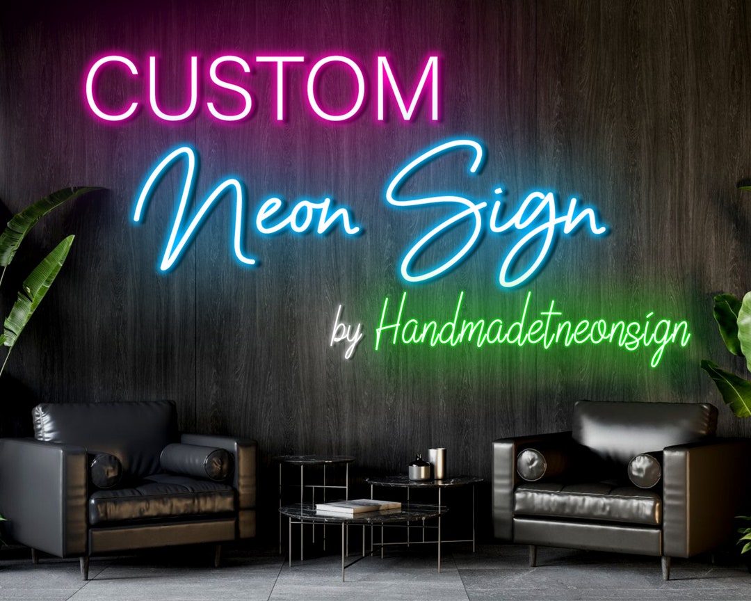 Custom Name Neon Sign Light, Neon Sign Wedding Neon Sign Wall Decor ...