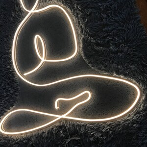 Yoga Pose Neon Sign, Yoga Pose Led Sign, Yoga Led Lights, Christmas ...