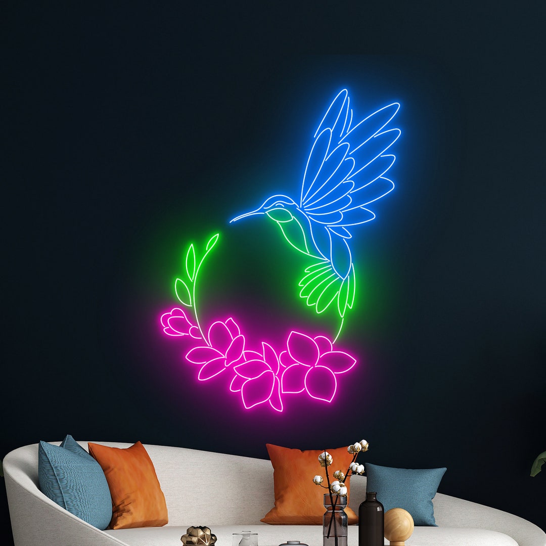 Hummingbird Led Sign, Hummingbird Bird Neon Light, Hummingbird Neon ...