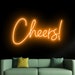 Cheer Neon Wall Sign, Cheer Words Led Wall Sign, Custom Quote Neon Wall ...