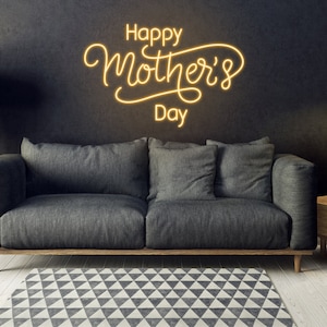 Mother's Day Led Sign, Happy Mother Day Neon Sign, Wall Decor, Mother's ...