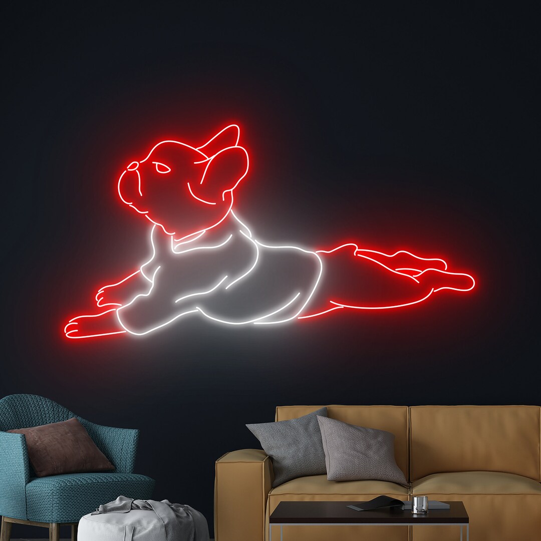 French Bulldog Neon Sign, French Bulldog Led Light, Bull Dog Led Sign ...