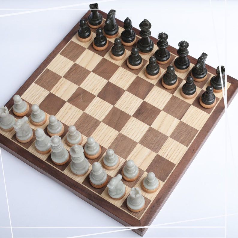 Premium Chess Set Luxury Walnut Chess Set Chess Set With - Etsy