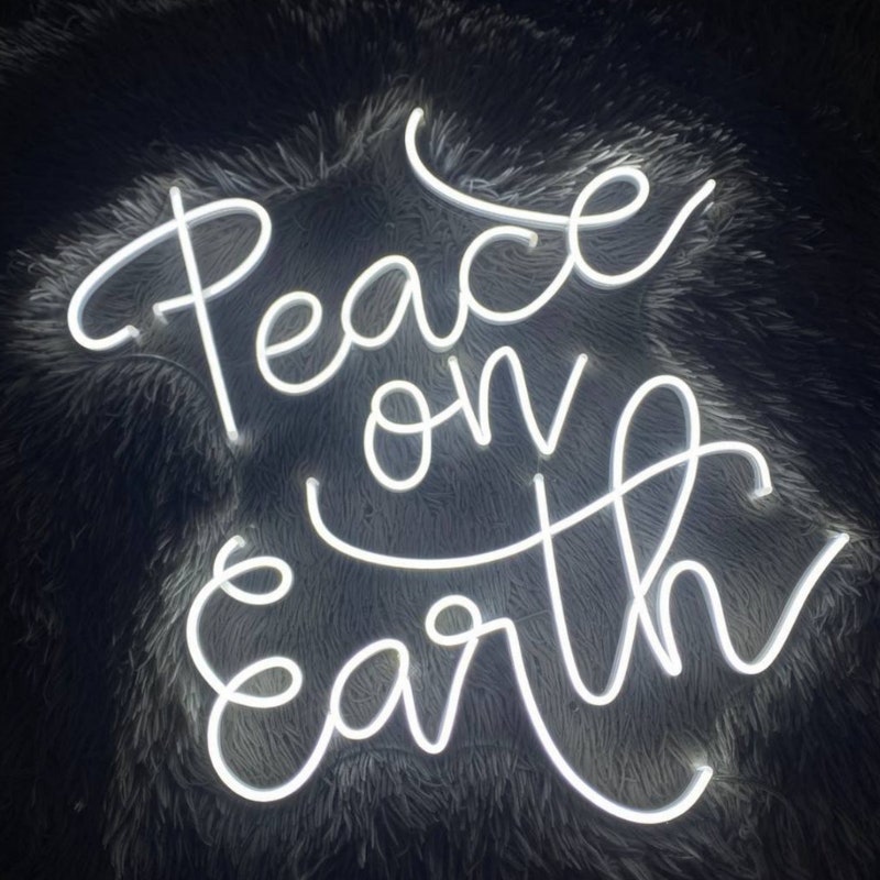 Peace on Earth Sign - Etsy