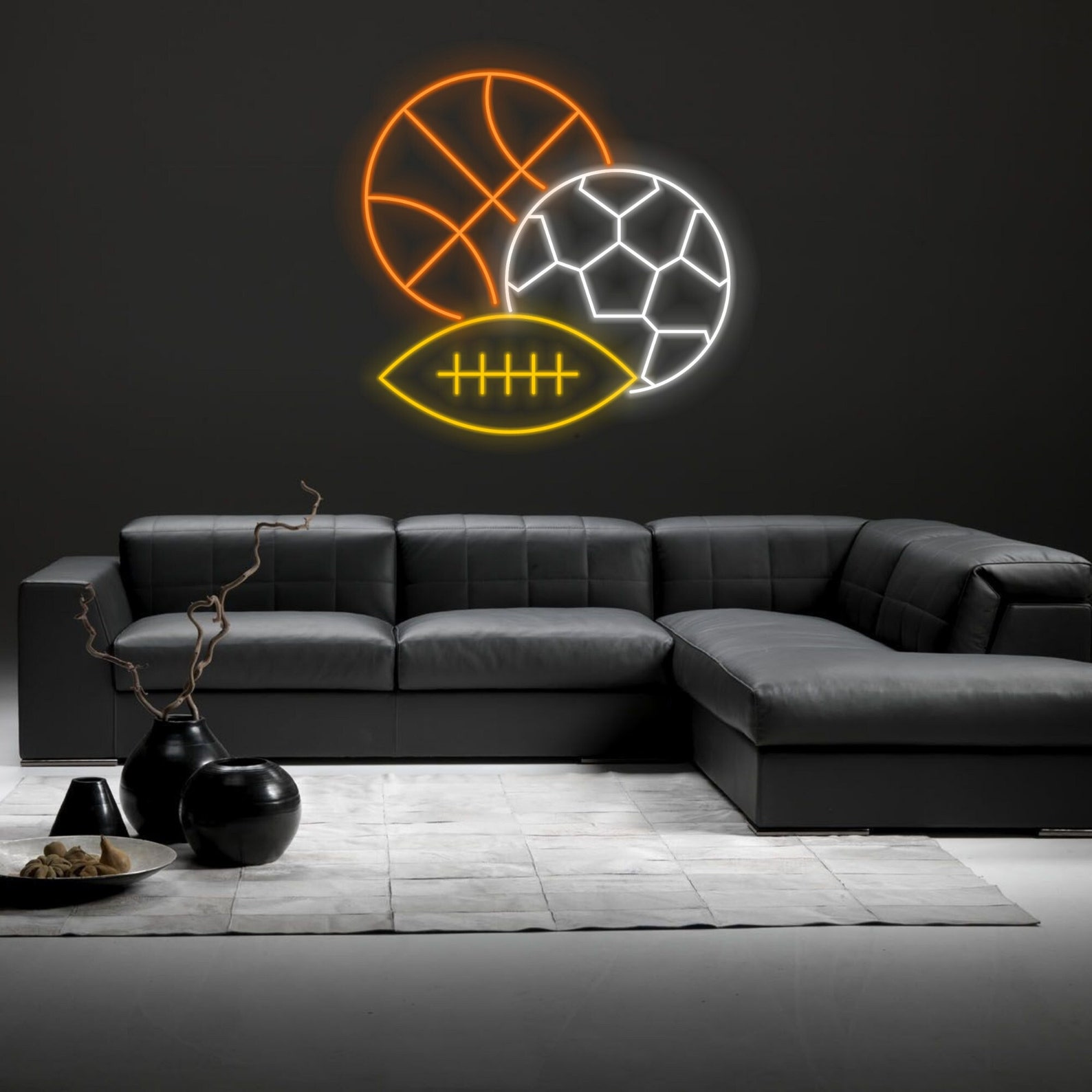 Soccer Ball Neon Sign, Basketball Led Sign, Sports Balls Neon, Sport ...