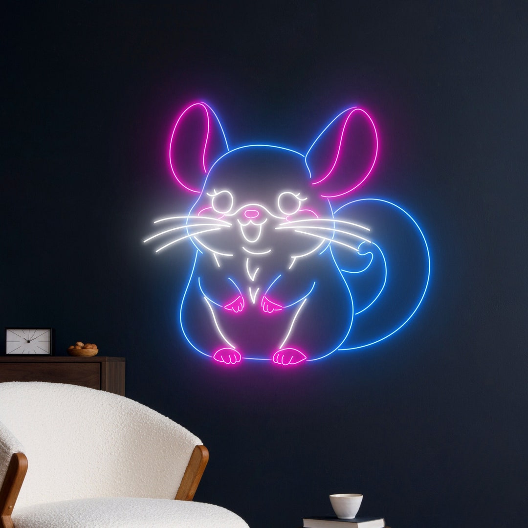 Chinchilla Neon Sign, Chinchilla Led Sign,animal Led Light Decoration ...