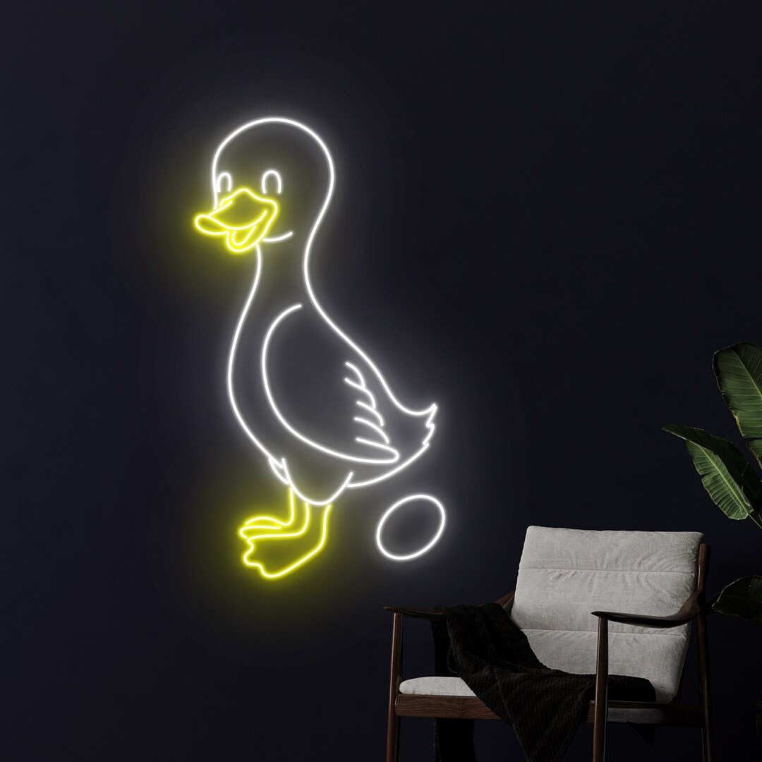 Duck Laying Egg Neon Light, Duck Egg Led Light, Egg Duck Led Sign, Duck ...