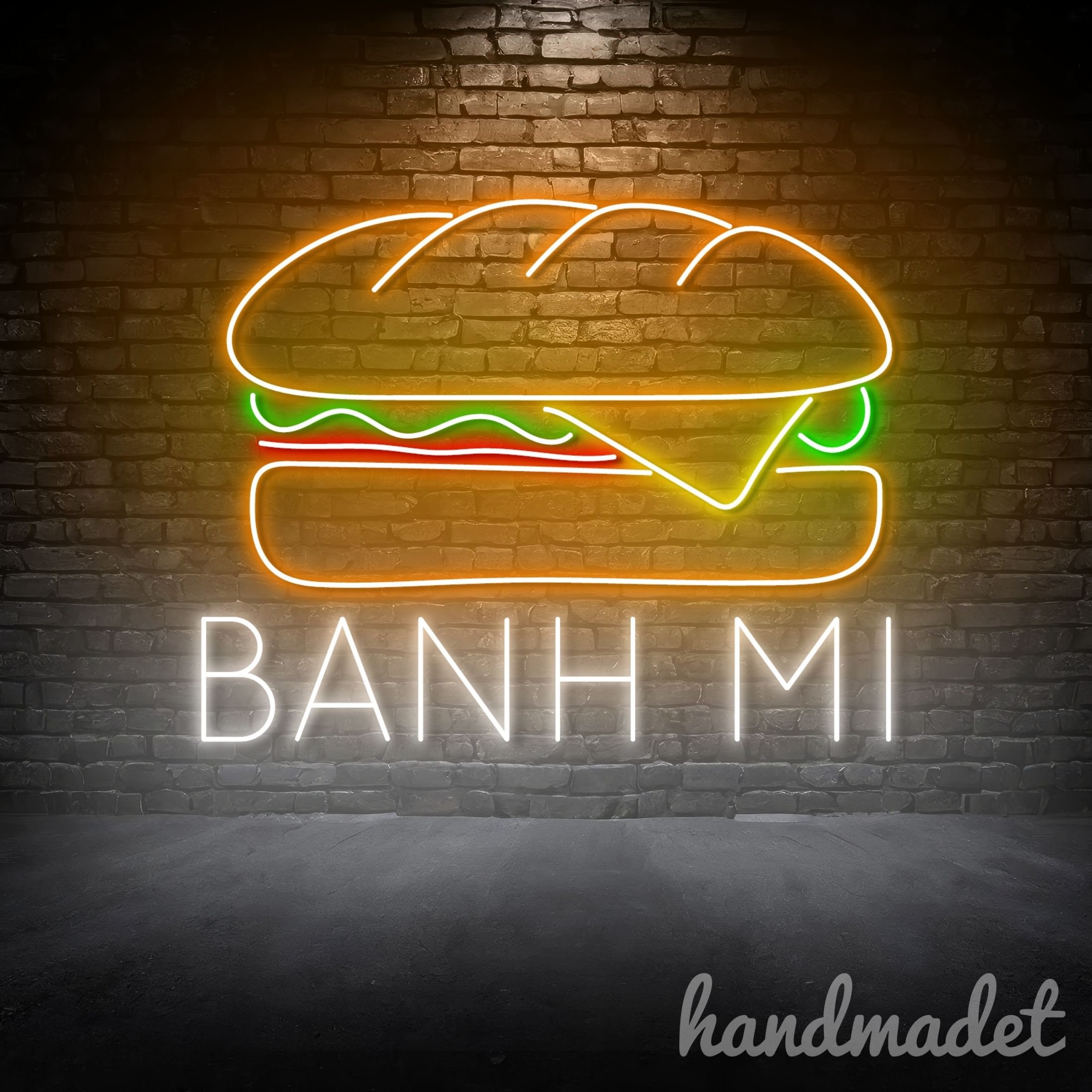 Banh Mi Neon Sign, Banh Mi Vietnam Led Light, Banh Mi Neon Light, Banh ...