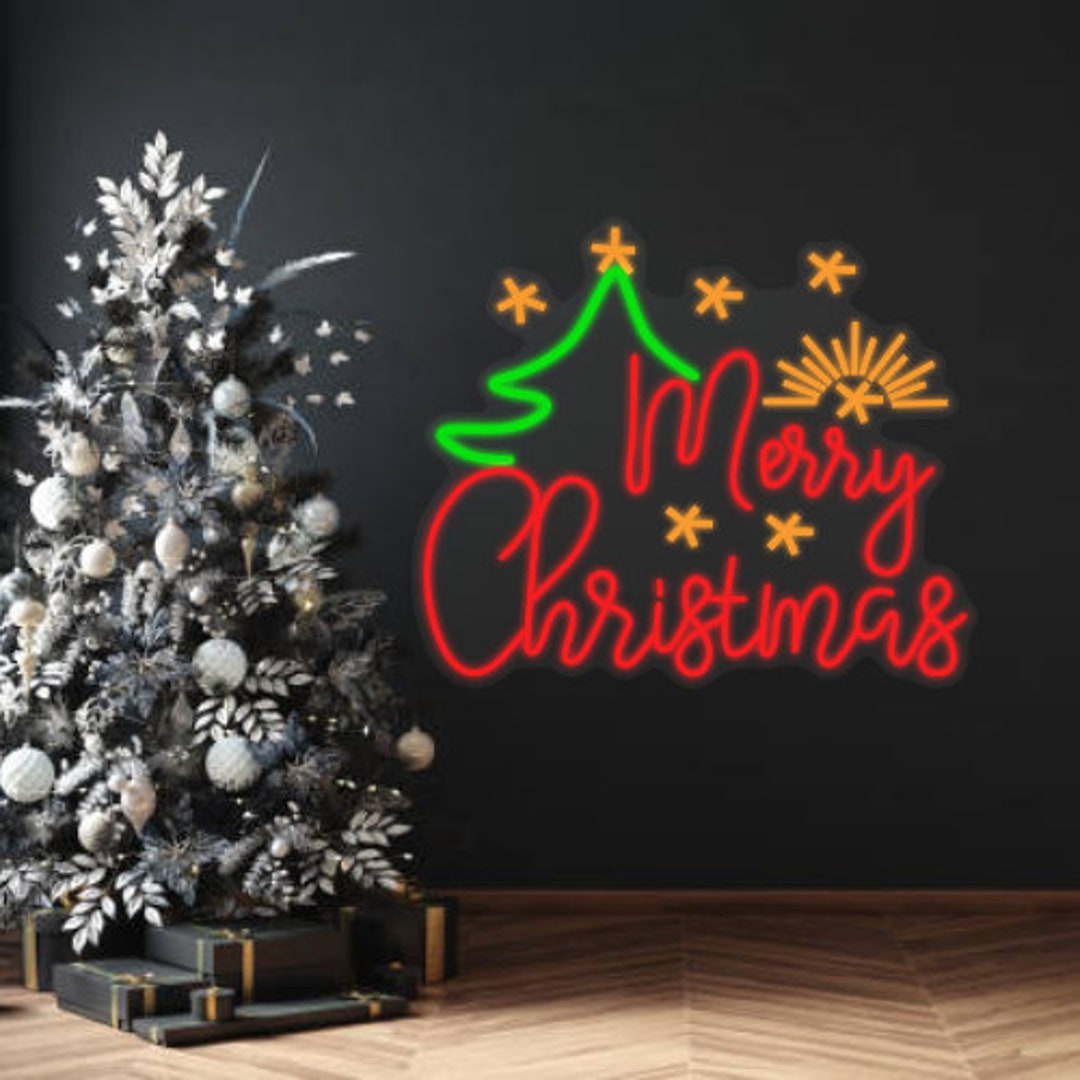 Merry Christmas Neon Sign, Christmas Neon Sign, Christmas Decor ...