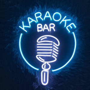 Karaoke Neon Sign, Karaoke Bar Neon Sign, Karaoke Club Neon Sign ...