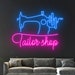 Tailor Shop Led Sign, Tailor Neon Sign, Clothes Led Light, Clothing ...