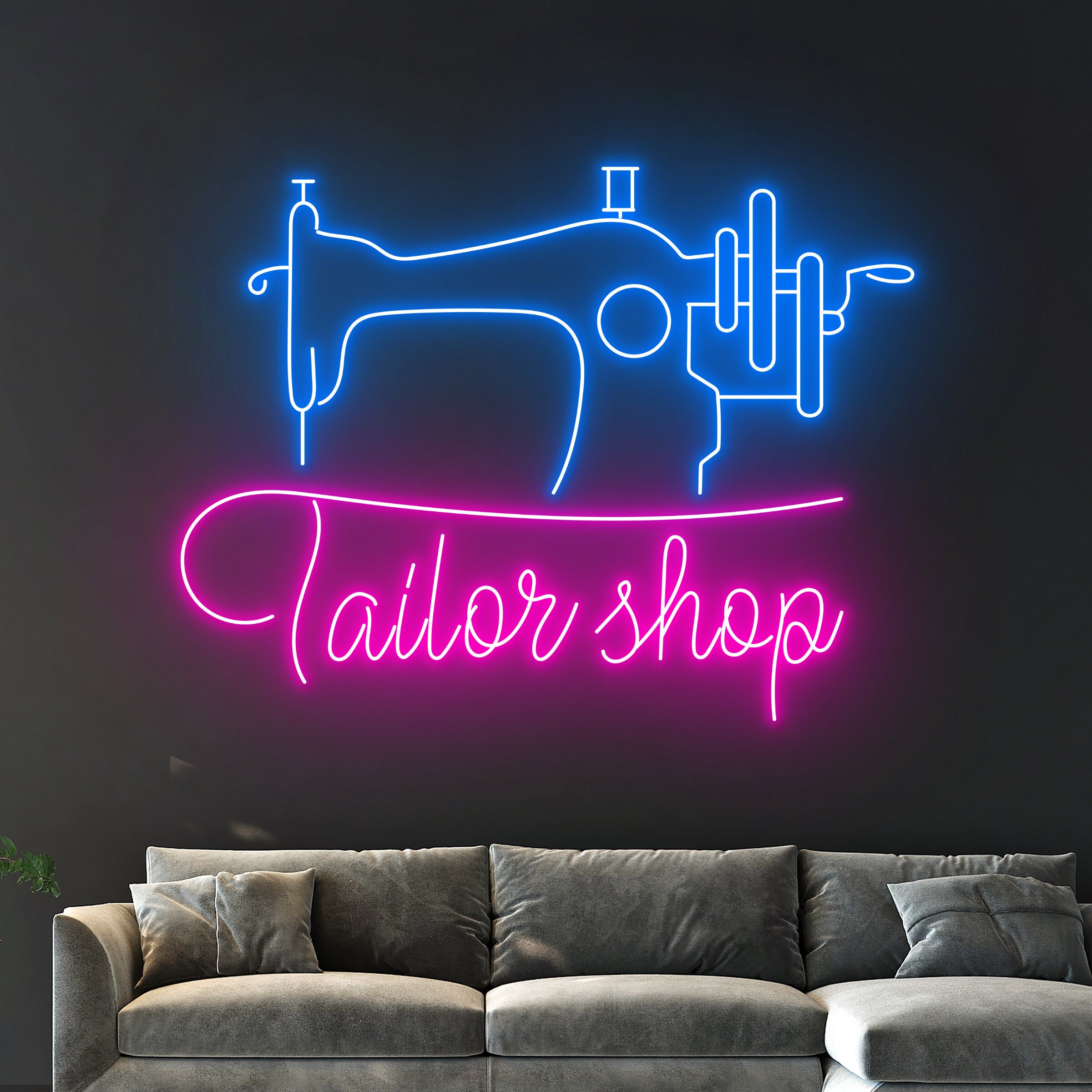 Tailor Shop Led Sign, Tailor Neon Sign, Clothes Led Light, Clothing ...
