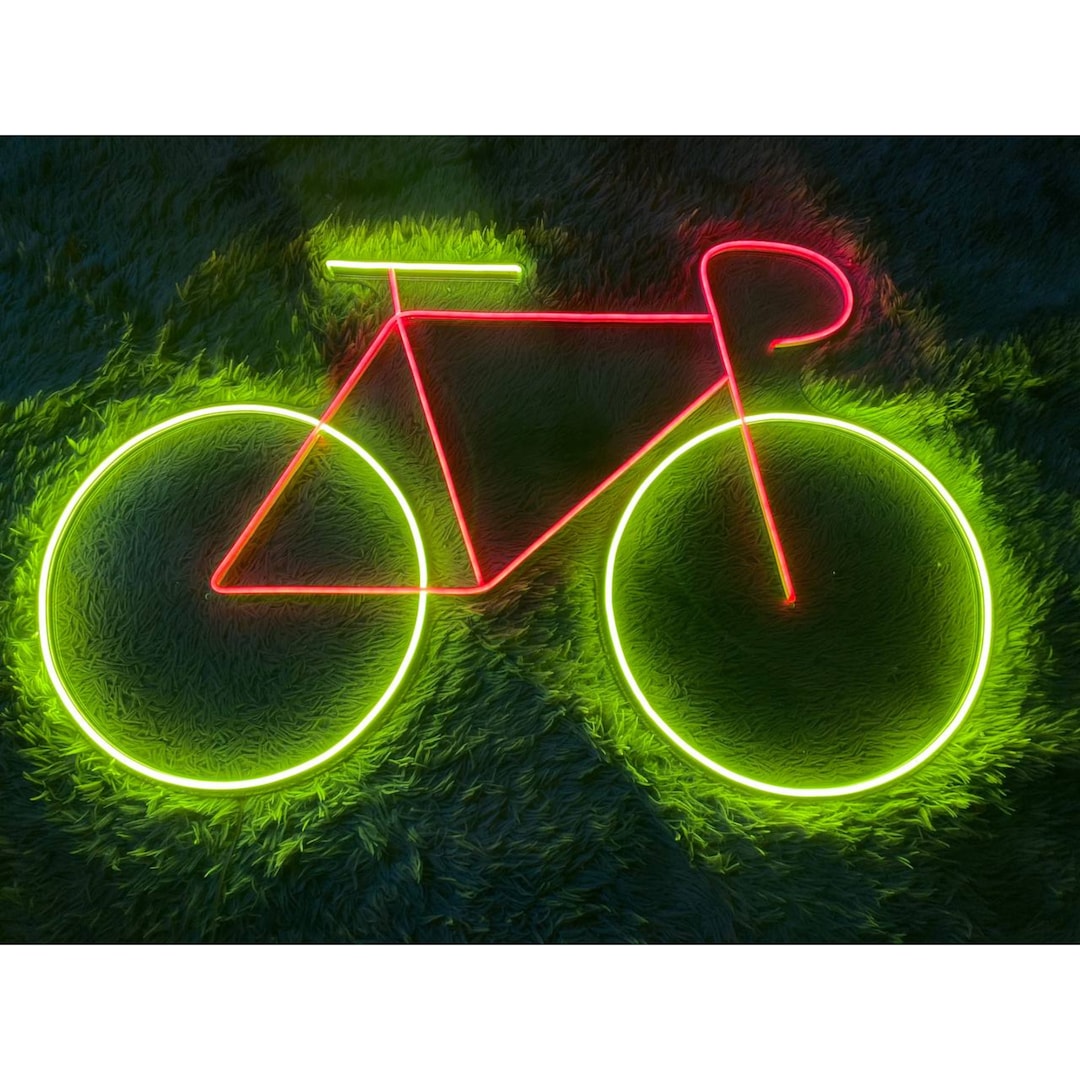 Mountain Bike Led Light, Biker Neon Sign, Mountain Biking Neon Light ...