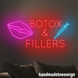 Botox and Filters Neon Sign, Botox Filler Led Sign, Botox Neon Light ...
