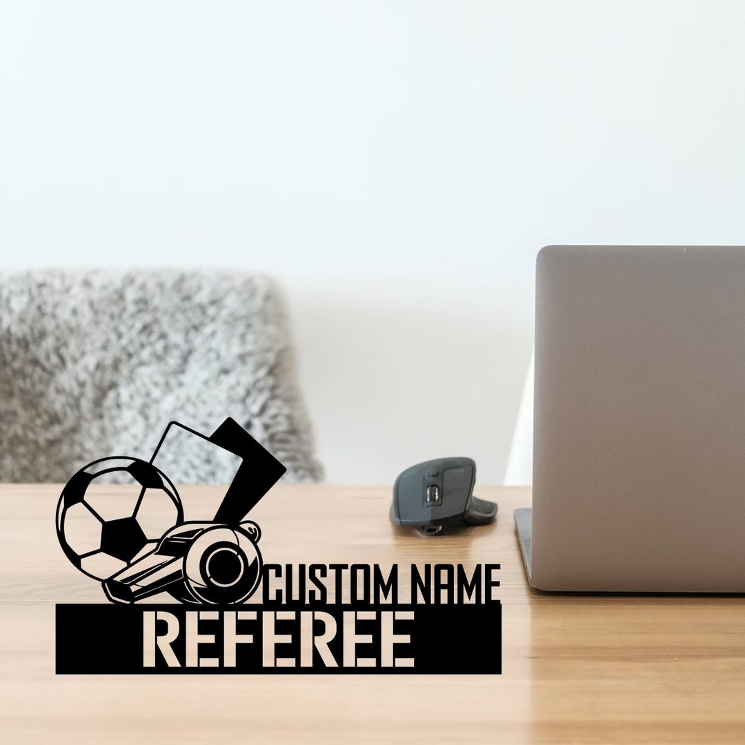 Custom Referee Desk Name Plate, Referee Metal Nameplate for Desk ...