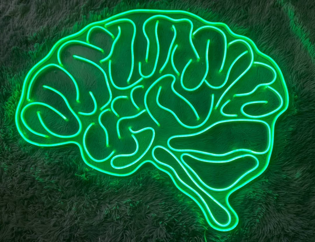 Brain Led Sign, Brain Neon Sign, Wall Decor, Brain Led Light, Custom ...