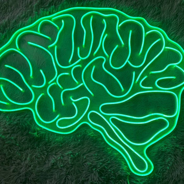 Neon Brain Light - Etsy