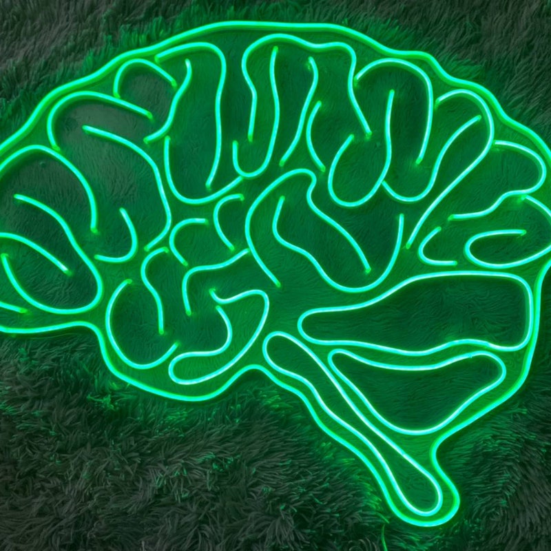 Neon Brain Light - Etsy