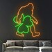 Bigfoot Shamrock Neon Sign, Shamrock Bigfoot Neon Light, 3 Leaf Clover ...