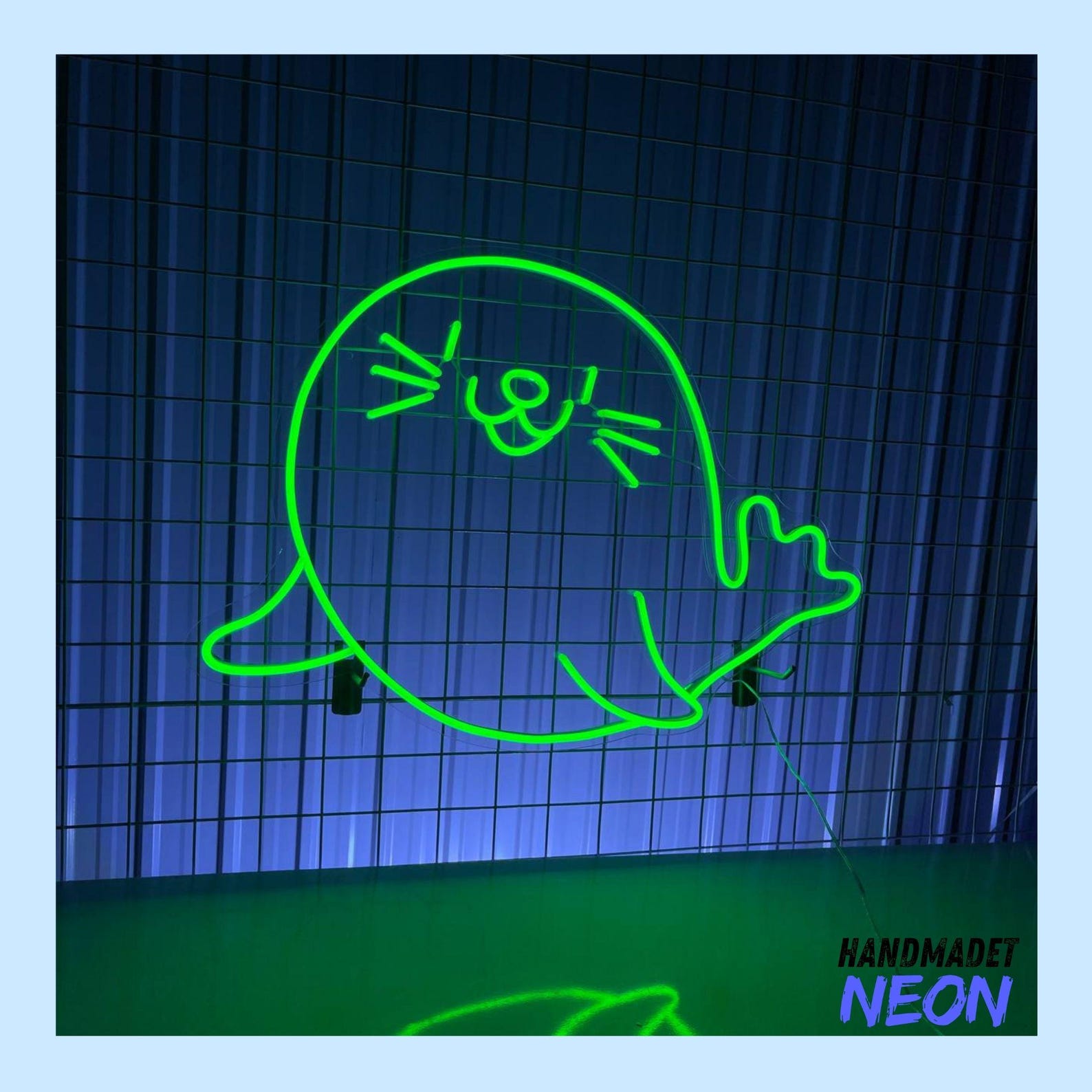 Cute Seal Neon Sign, Seal Led Neon Gift, Seal Neon Light Decor, Seal ...