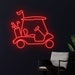 Golf Cart Neon Sign, Golfer LED Light, Golfing LED Sign, Golf Caddy ...
