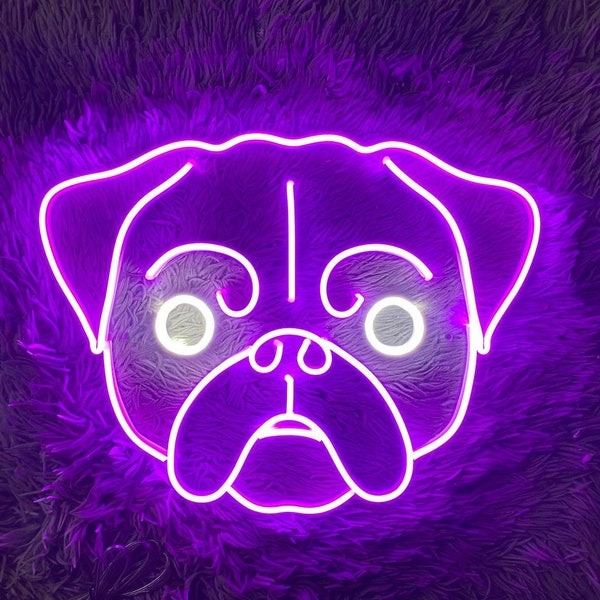 Pug Neon Sign - Etsy
