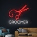 Groomer Led Sign, Grooming Neon Sign, Groom Led Light, Pet Neon Light ...