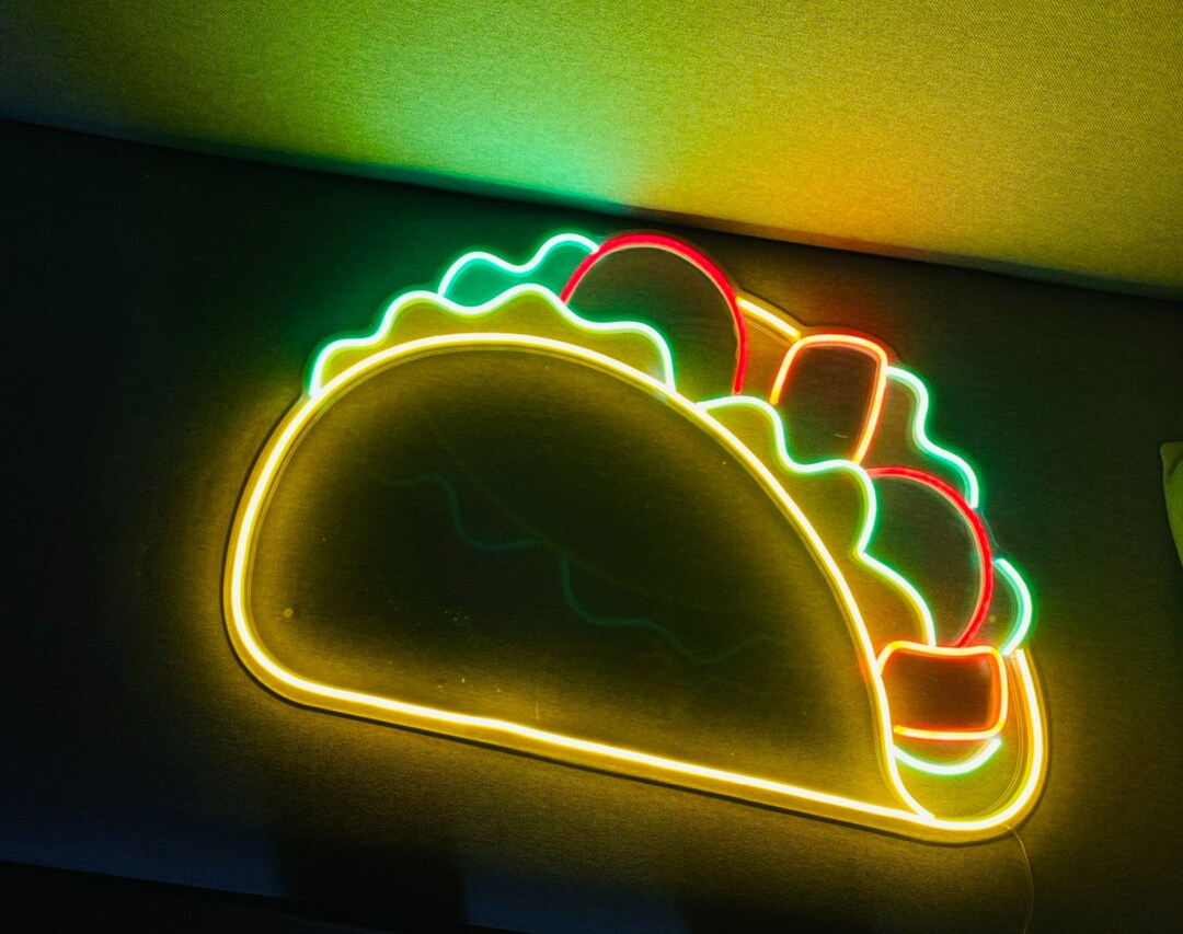 Tacos Neon Sign, Tacos Led Sign, Tacos Led Light, Custom Neon Sign ...