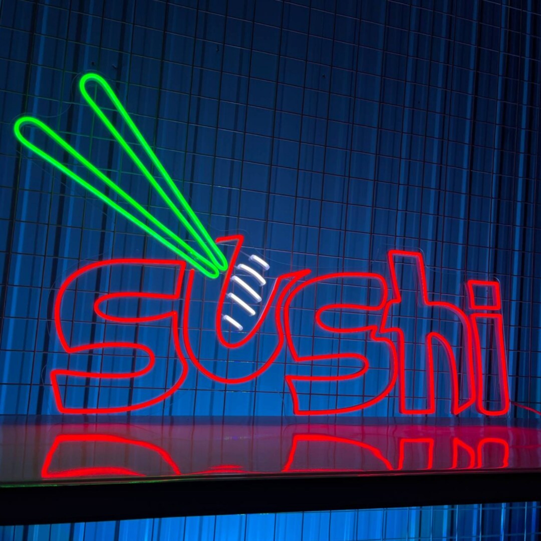 Sushi Led Sign, Sushi Neon Light, Sushi Neon Sign, Sushi Led Light ...