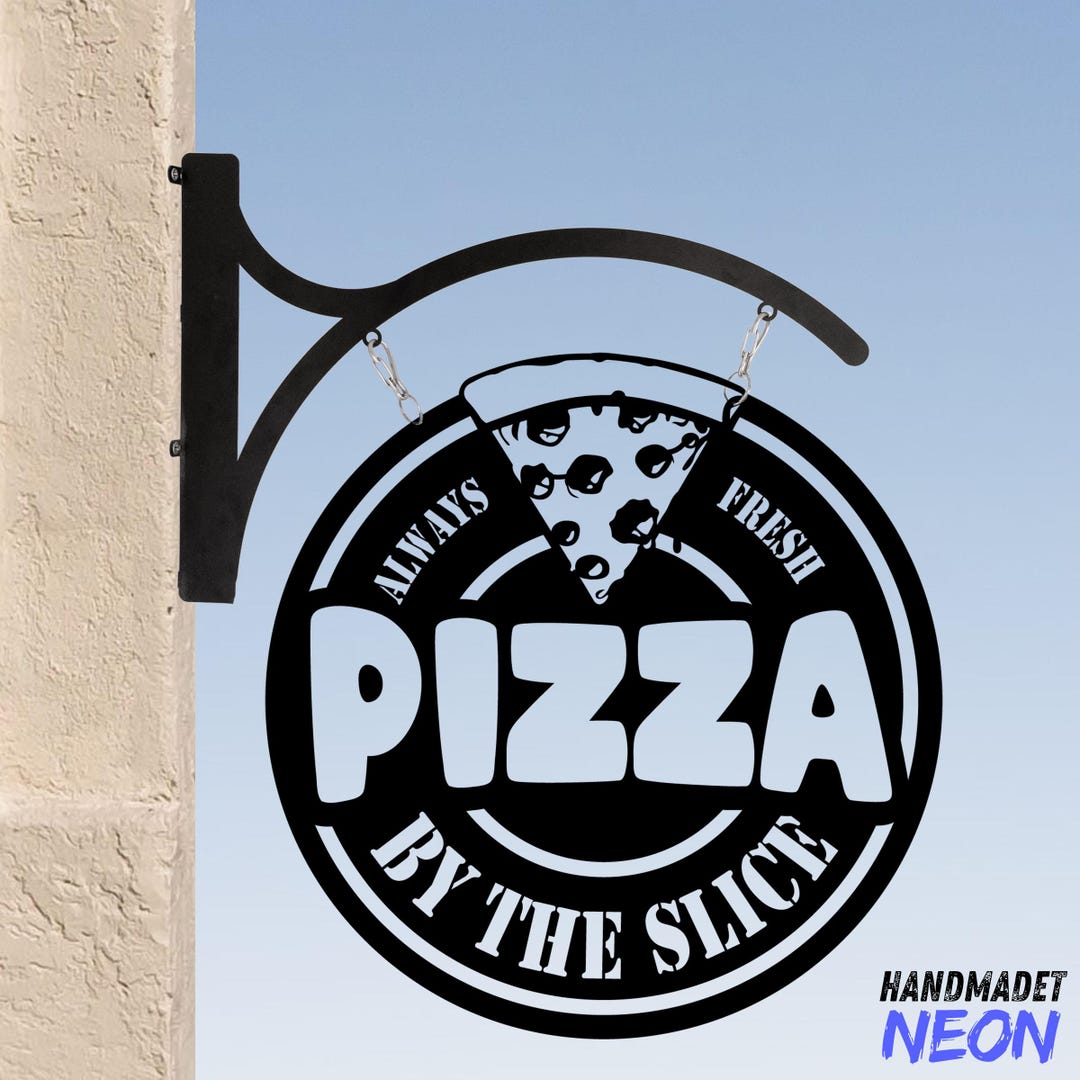 Personalized Pizza Hanging Sign, Pizza Restaurant Outdoor Hanging Sign ...