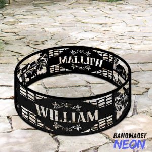 Personalized Farm Fire Pit Ring, Forest Fire Ring Camping, Fire Pit ...